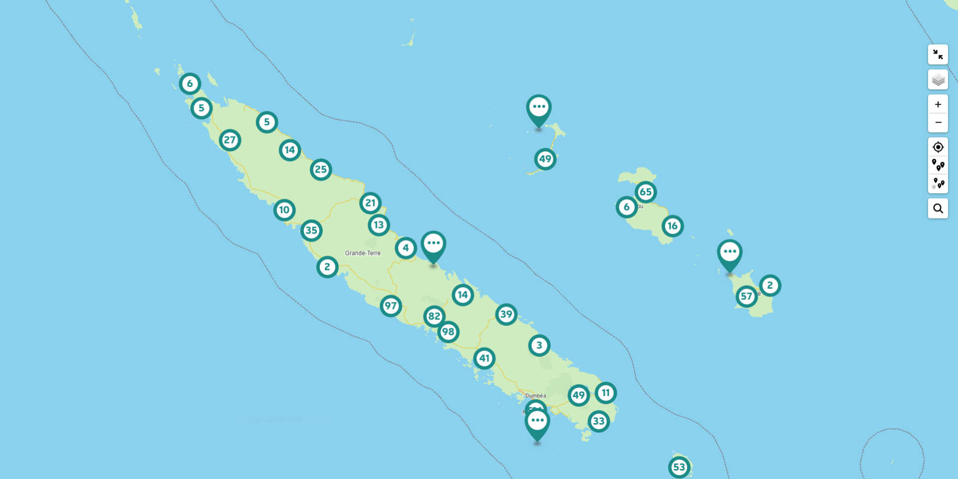 Interactive map of New Caledonia | New Caledonia Tourism: The official ...